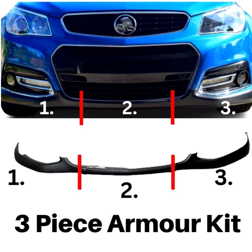 Holden Commodore VF SERIES 1 Front Armour Lip Protector Kit Bumper ...